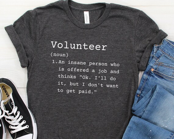 Gift for Volunteer Funny Volunter Gift Funny Volunteer - Etsy