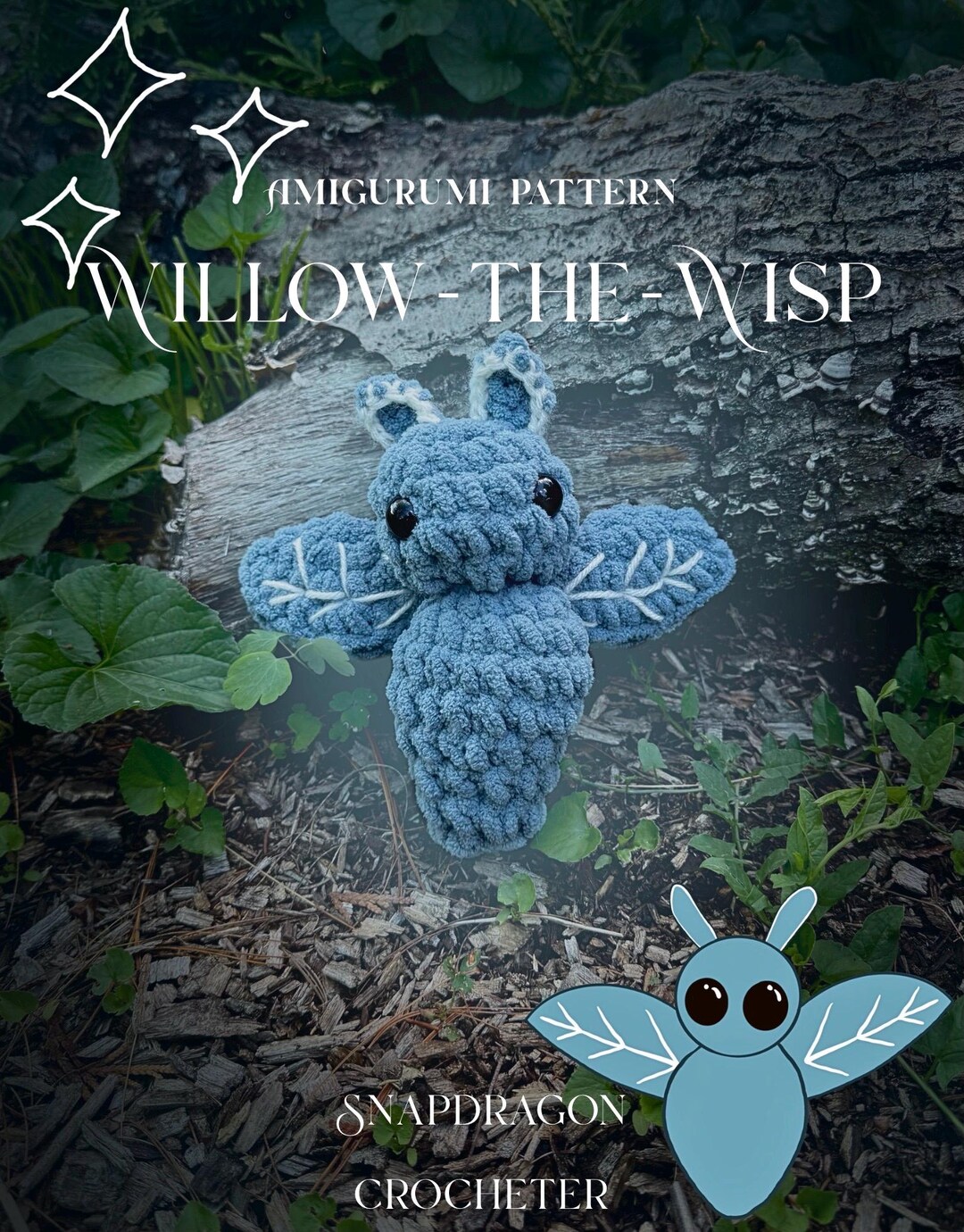 Willow-the-wisp Crochet *pattern* Whimsical Amigurumi Plushie Fantasy ...