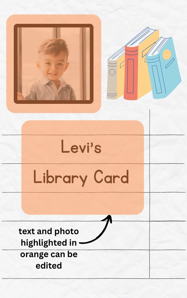 MYO Yoto Card Template Make Your Own Library Card Theme Photo Digital ...
