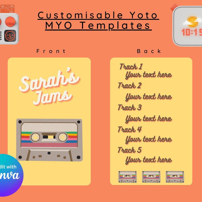Yoto Sticker Template - Etsy