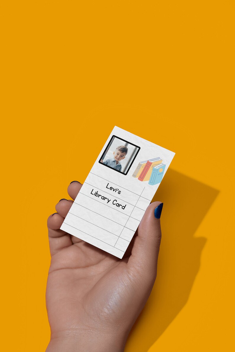 MYO Yoto Card Template Make Your Own Library Card Theme Photo Digital ...