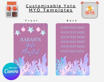 MYO Yoto Card Template Make Your Own Library Card Theme Digital ...