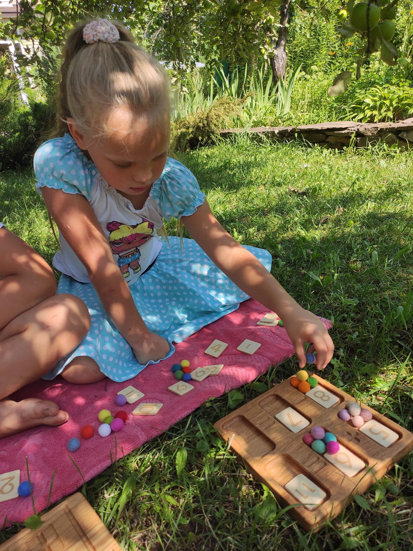 Gift for Kids Montessori Math Board 1-20 With Number Cards - Etsy