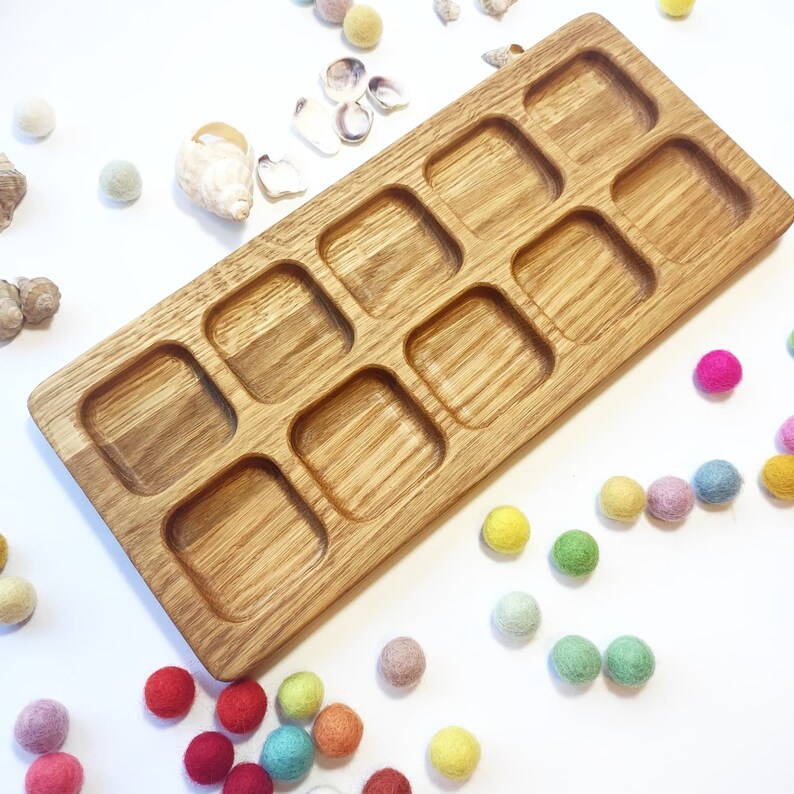 Montessori Sorting Tray, Small Variation, Educational Materials, Loose ...