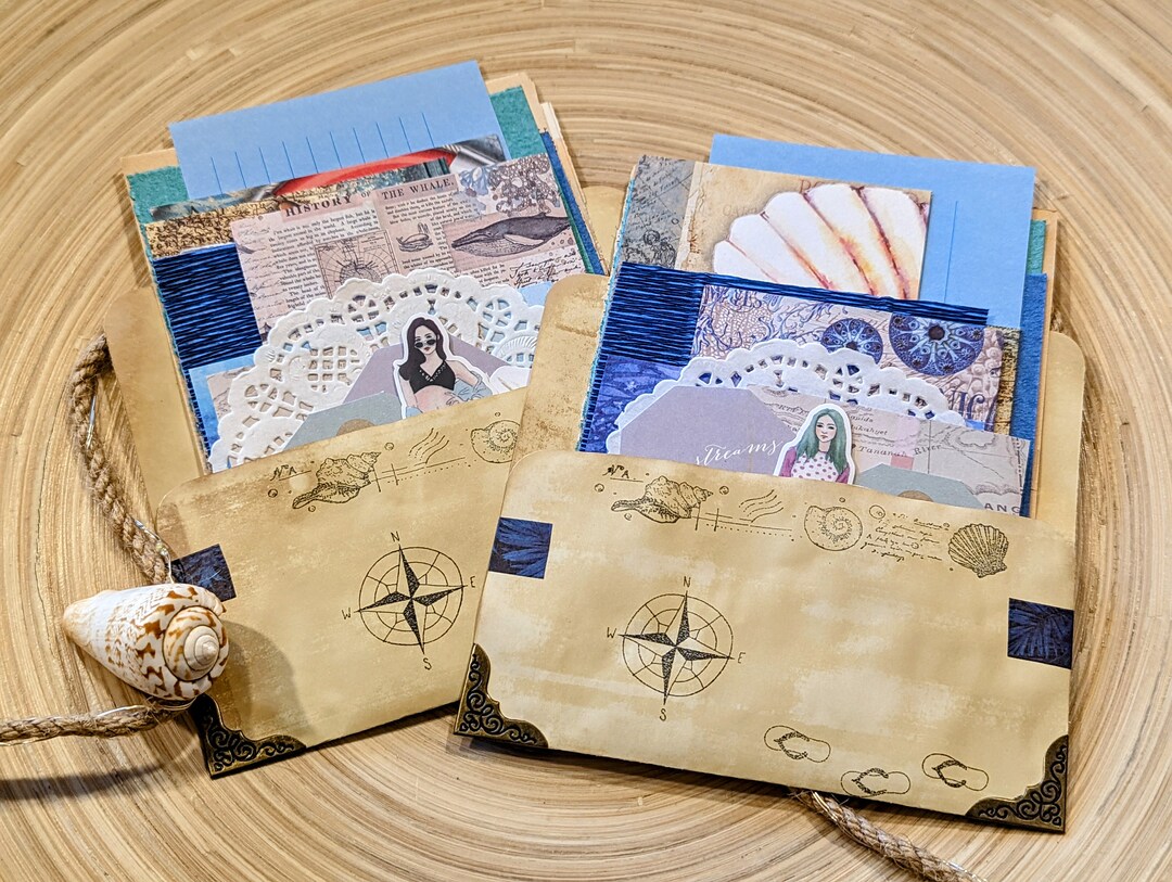 Maritime Scrapbooking and Journal Set With Over 20 Papers and Ephemera ...