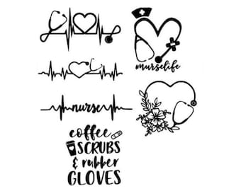 Nursing/medical Professional Car Decal - Etsy