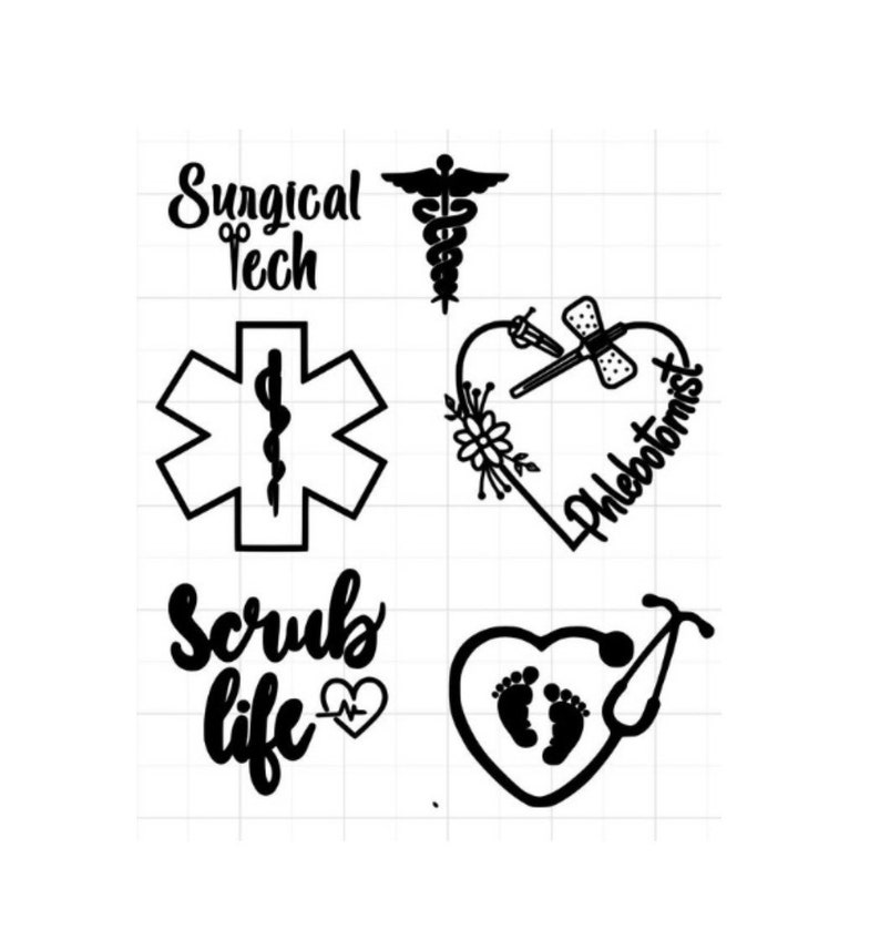 Nursing/medical Professional Car Decal - Etsy