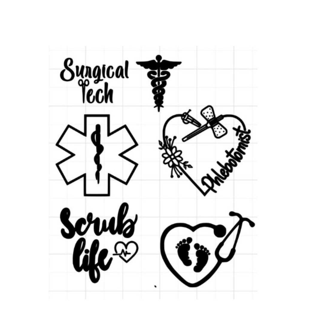 Nursing/medical Professional Car Decal - Etsy