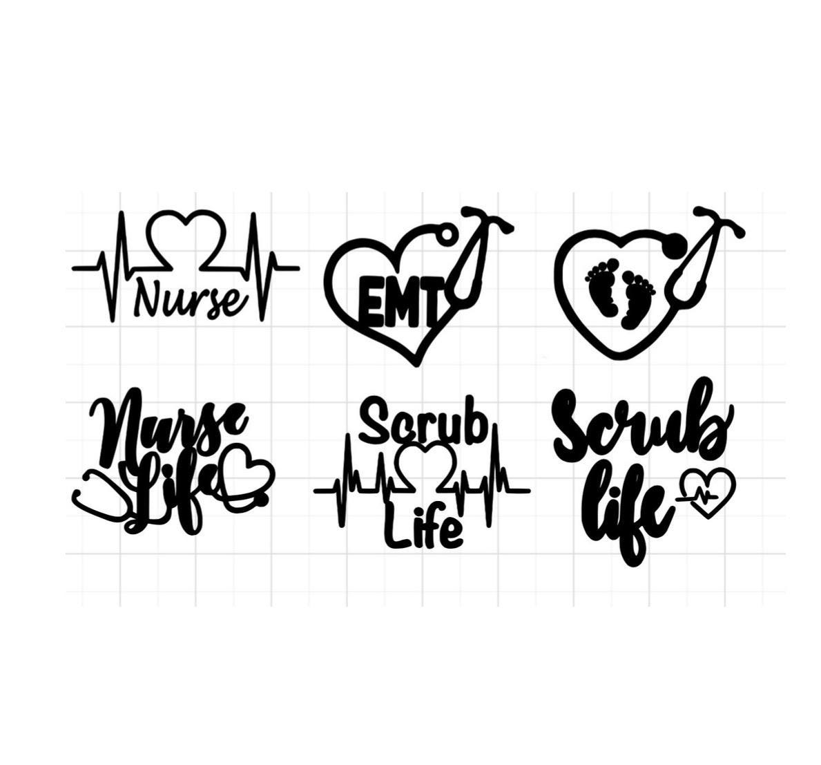 Nursing/medical Professional Car Decal - Etsy