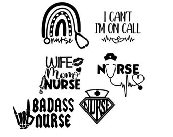 Nursing/medical Professional Car Decal - Etsy
