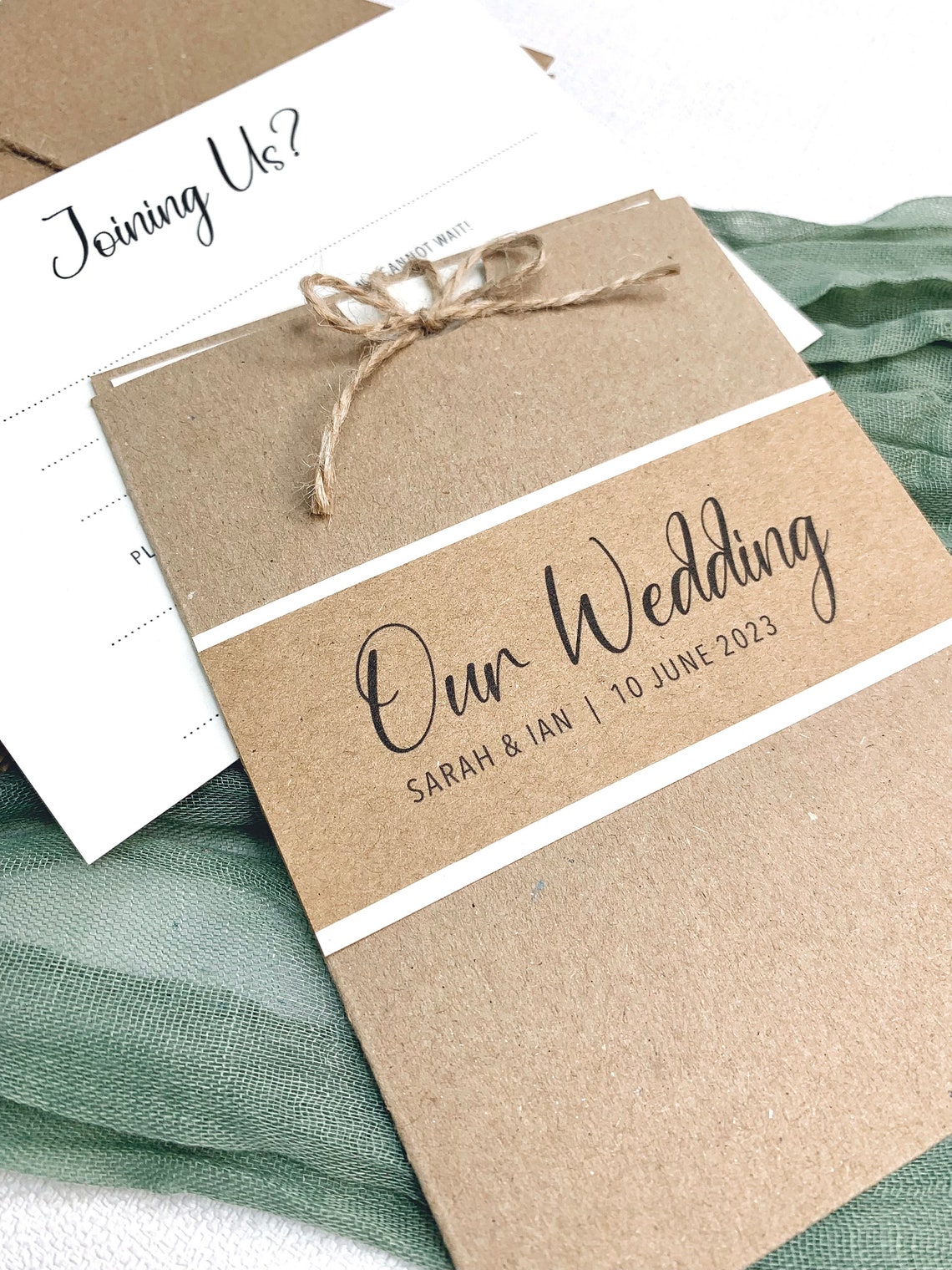 Pocket Wedding Invitation Wallet Invitation Rustic Wedding Invitation ...