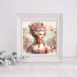Digital Prints Marie Antoinette Paper Packet No.1 Illustrations - Etsy