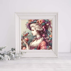 Digital Prints Marie Antoinette Paper Packet No.1 Illustrations - Etsy