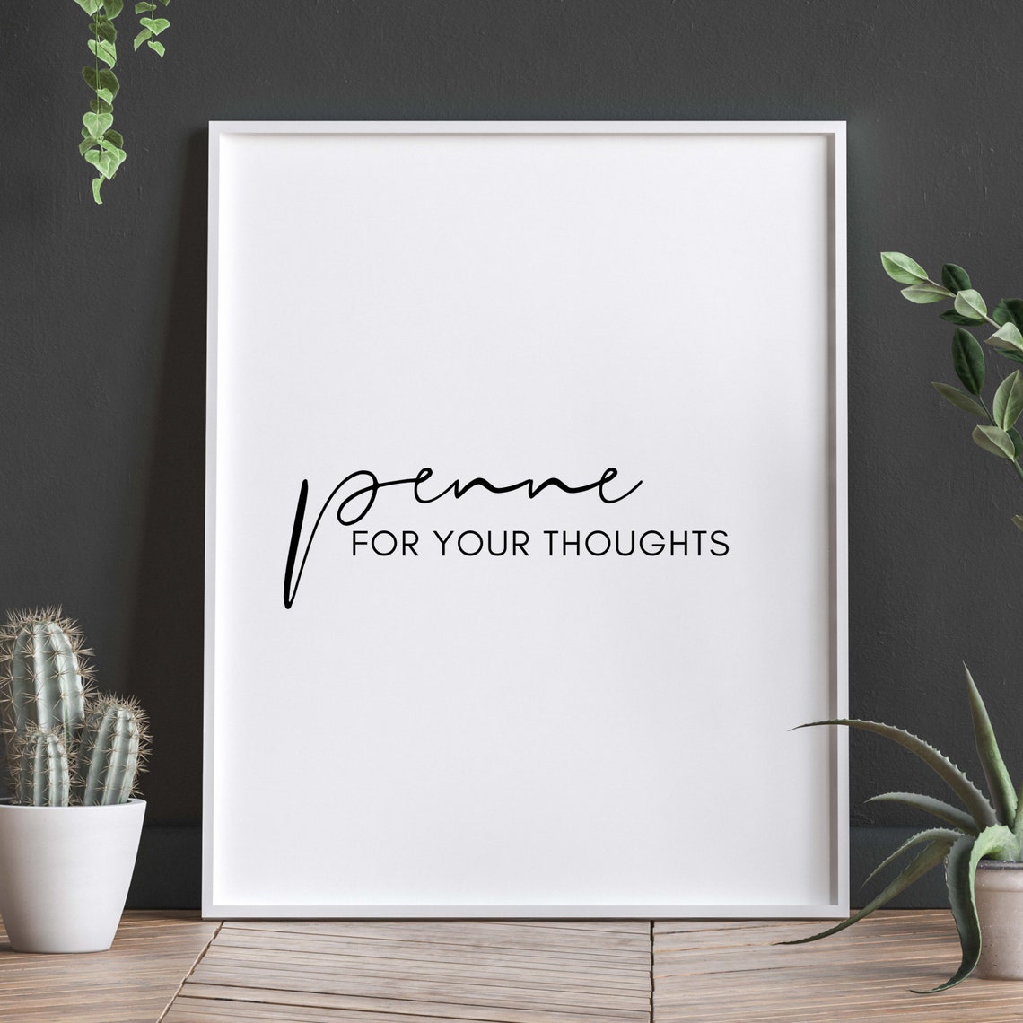 Penne for Your Thoughts - Kitchen Prints, Food Puns, Food Sayings ...