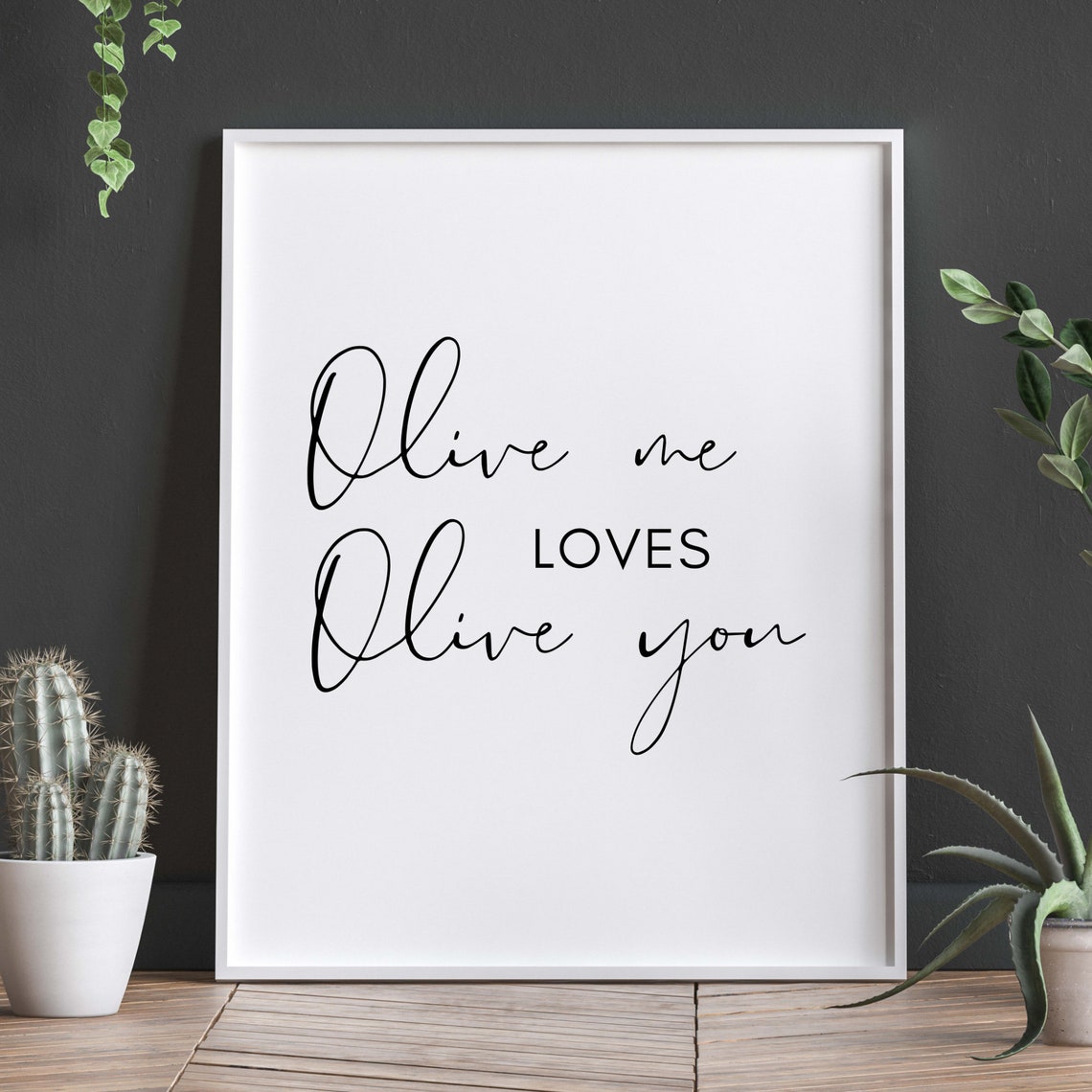 Olive Me Loves Olive You - Kitchen Prints, Food Puns, Food Sayings ...