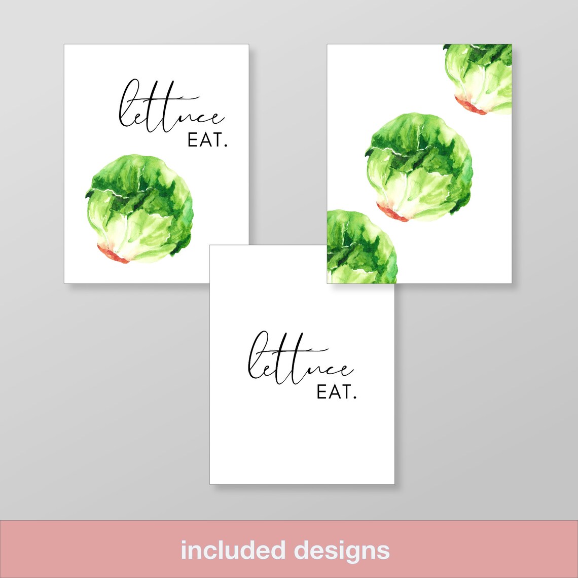 Lettuce Eat Kitchen Prints Food Puns Food Sayings - Etsy