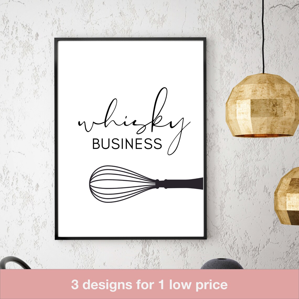 Whisky Business - Kitchen Prints, Food Puns, Food Sayings, Printable ...