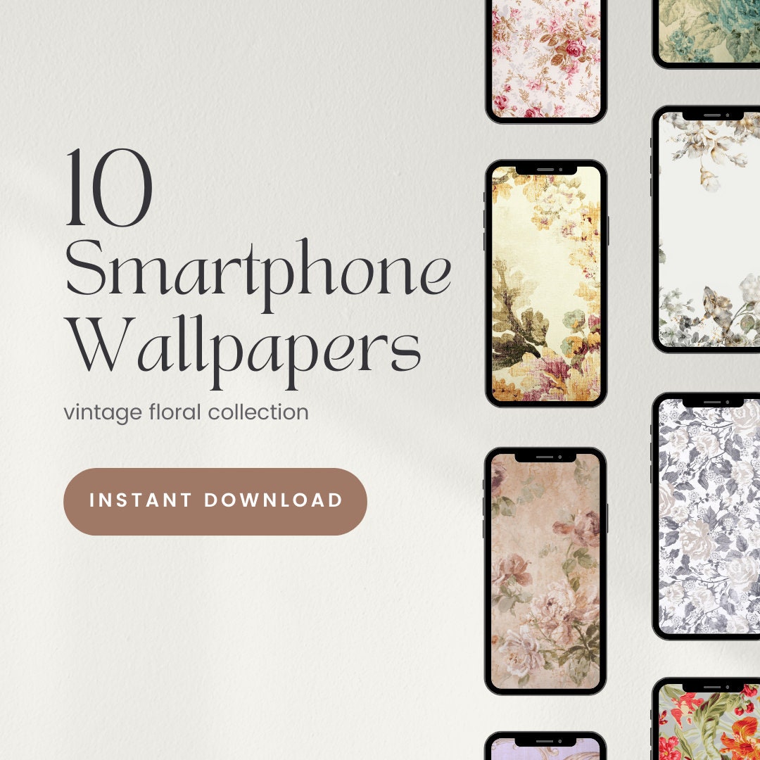 Vintage Floral iPhone Lock Screen | Floral Wallpaper | Spring Phone ...