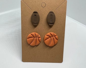 Basketball Clay Earrings - Etsy
