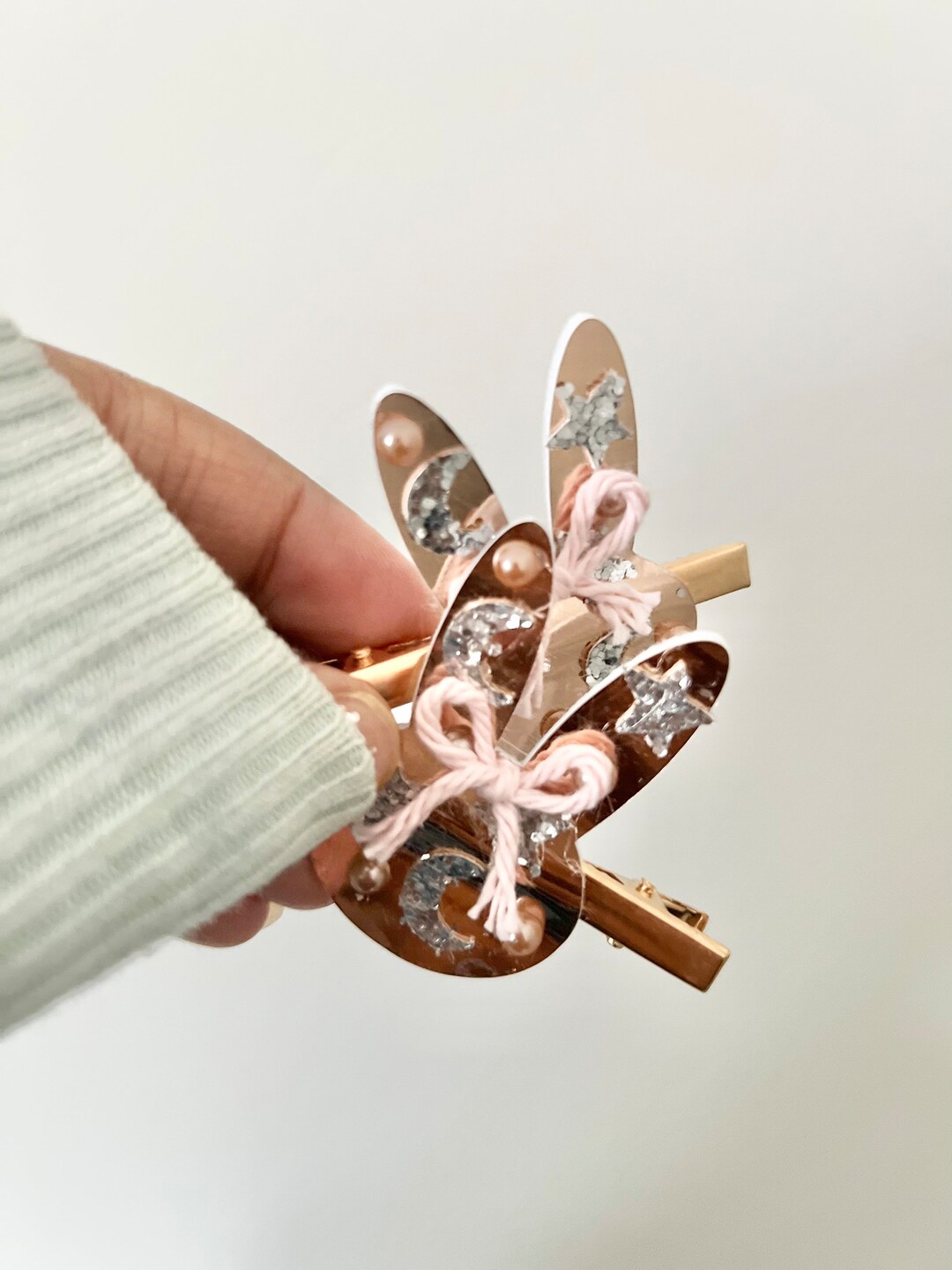 Easter Bunny Hair Clips for Girls Easter Basket Gifts Under 30 - Etsy
