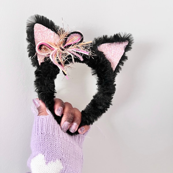Cat Ear Headband - Etsy