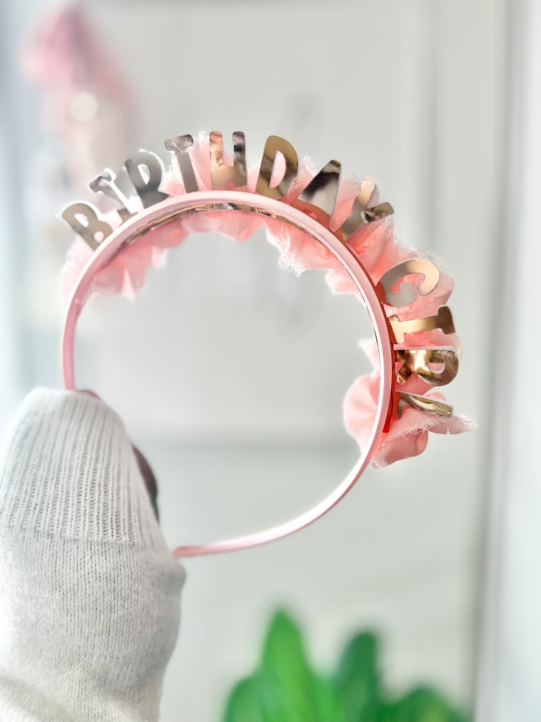 Pink Birthday Girl Party Headband. Kids Crowns and Hats. - Etsy