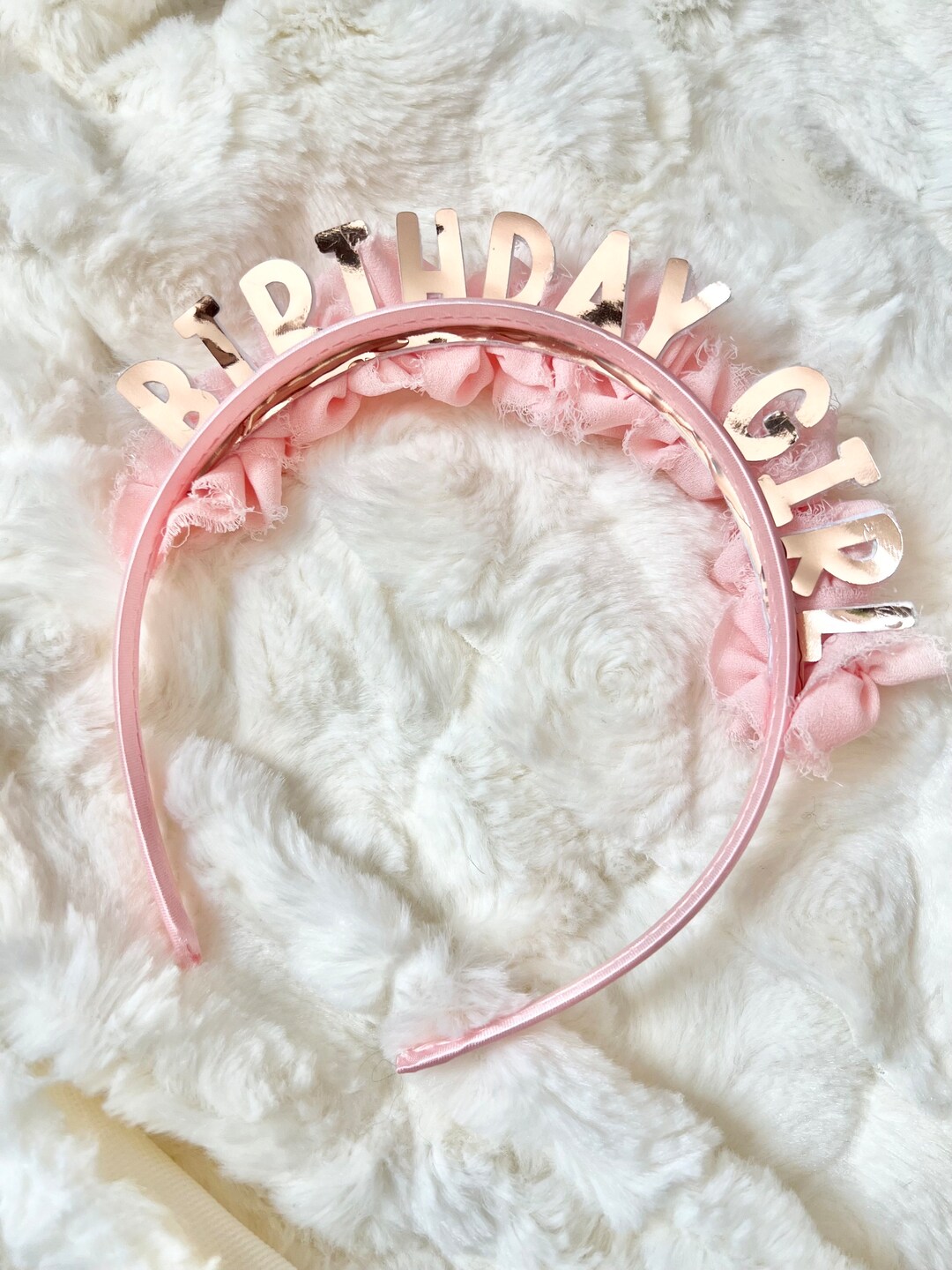 Pink Birthday Girl Party Headband. Kids Crowns and Hats. - Etsy