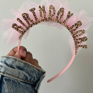 Birthday Babe Party Headband. Kids Birthday Crown. - Etsy