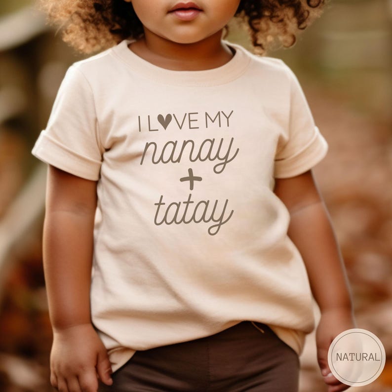 Filipino Baby Outfit Natural Bodysuit, I Love My Nanay & Tatay Newborn ...