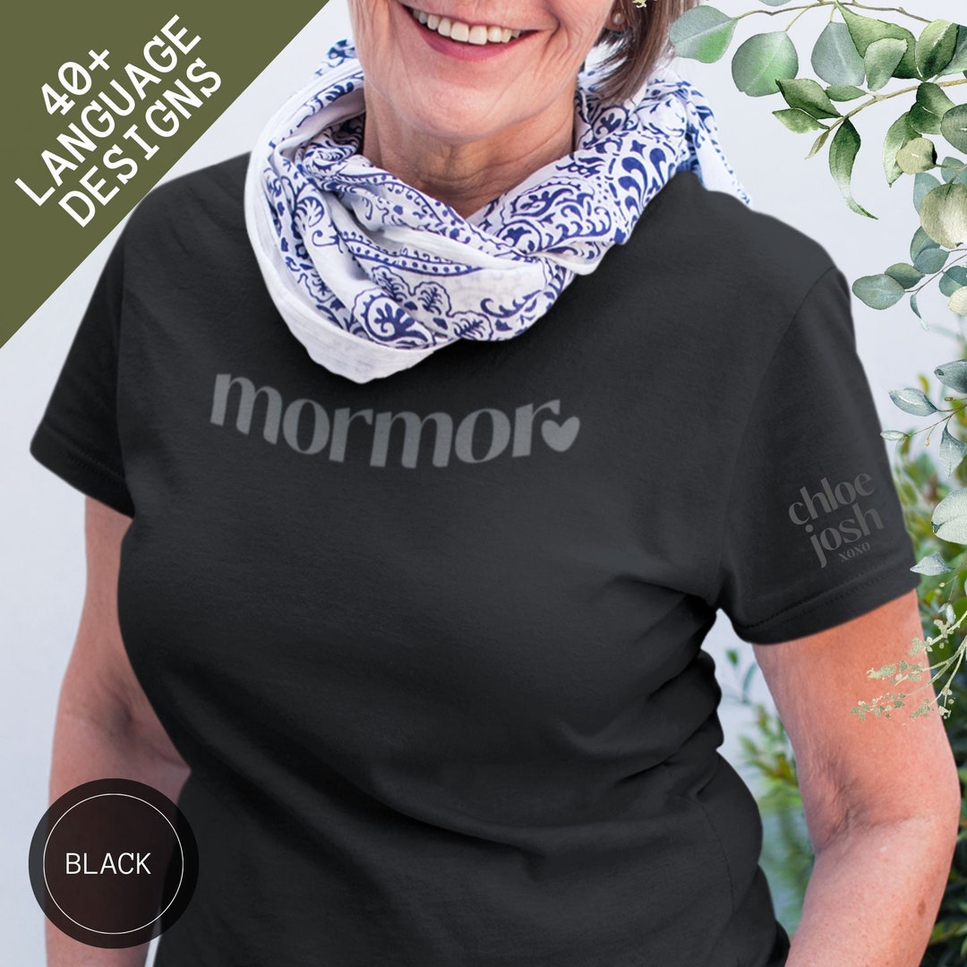 Custom Mormor Swedish Grandma Shirt, Personalized Sweden Grandmother T ...