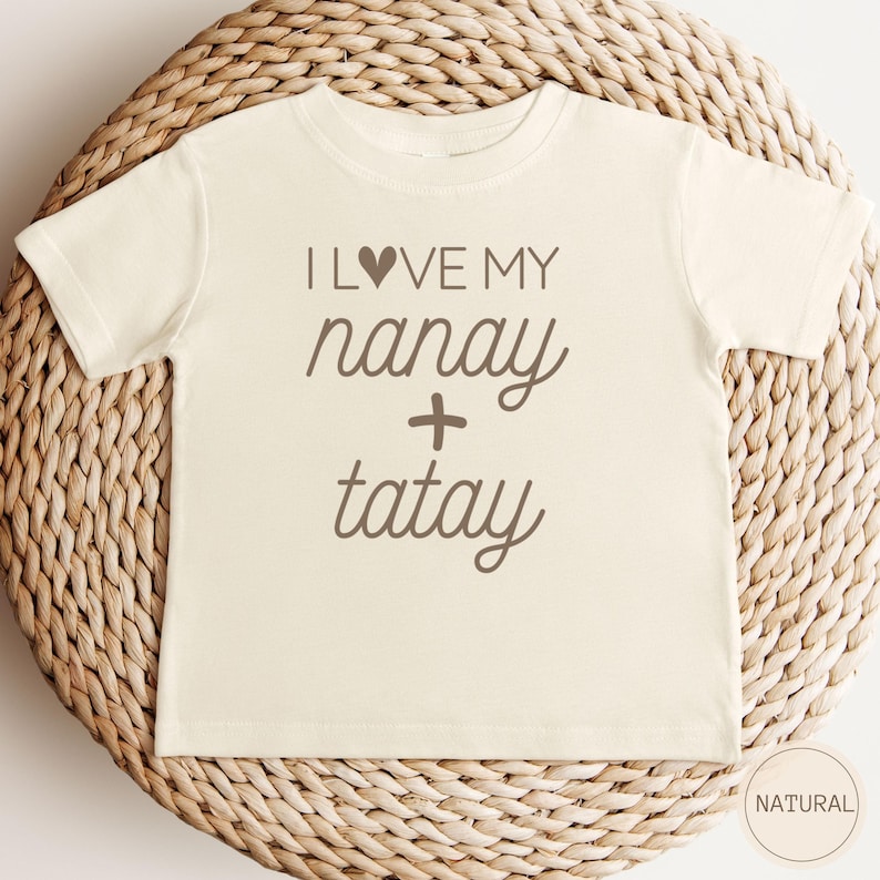Filipino Baby Outfit Natural Bodysuit, I Love My Nanay & Tatay Newborn ...