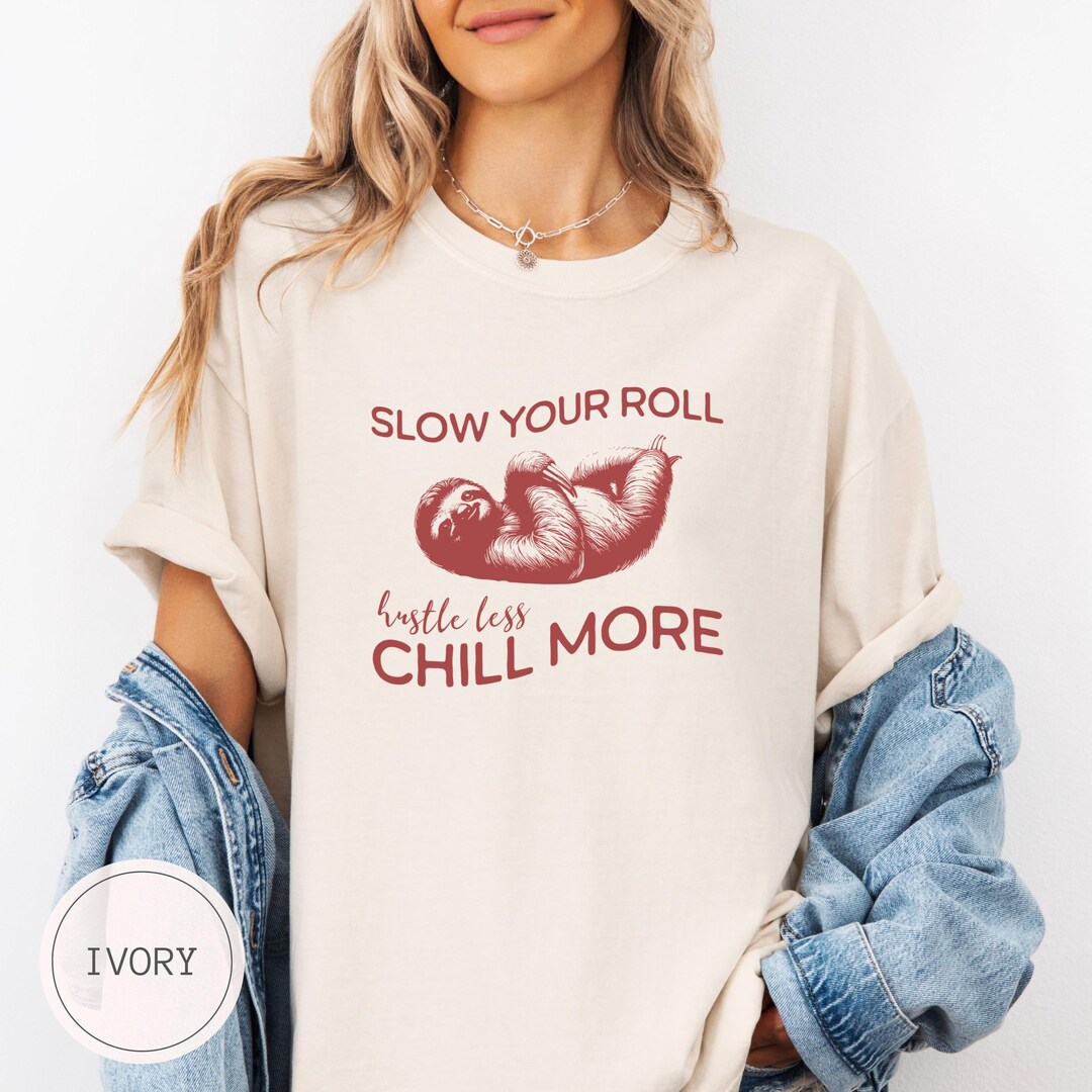 Funny Sloth T Shirt, Silly Meme Shirt, Retro Animal Comfort Color ...
