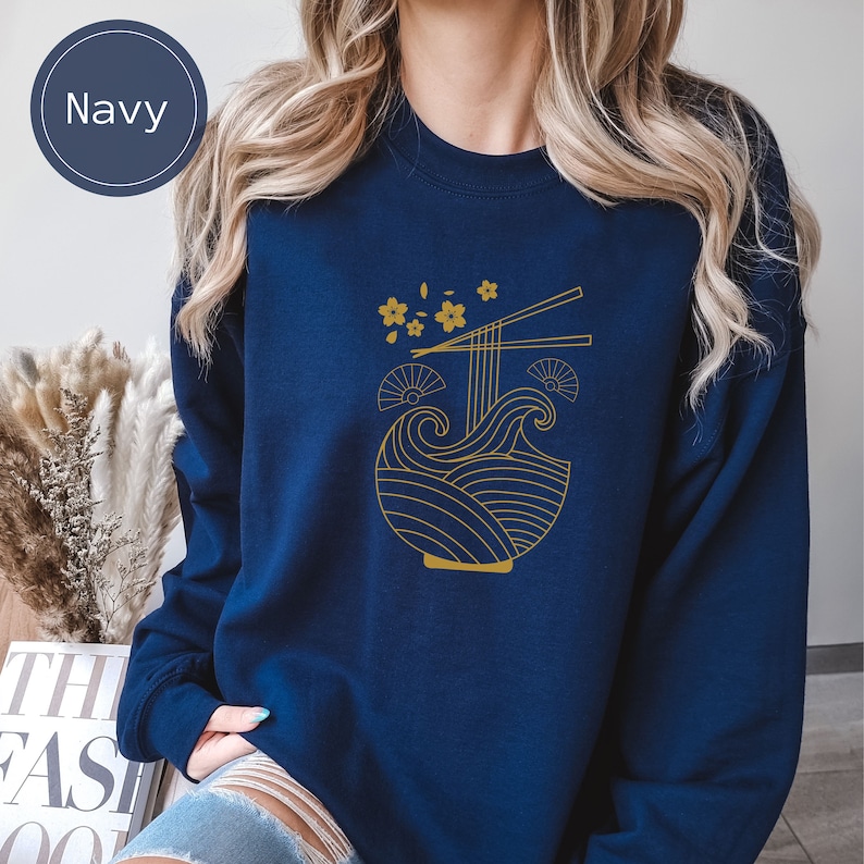 Ramen Sweatshirt, Ramen Lover Gift, Asian Ramen Bowl, Japanese Korean ...