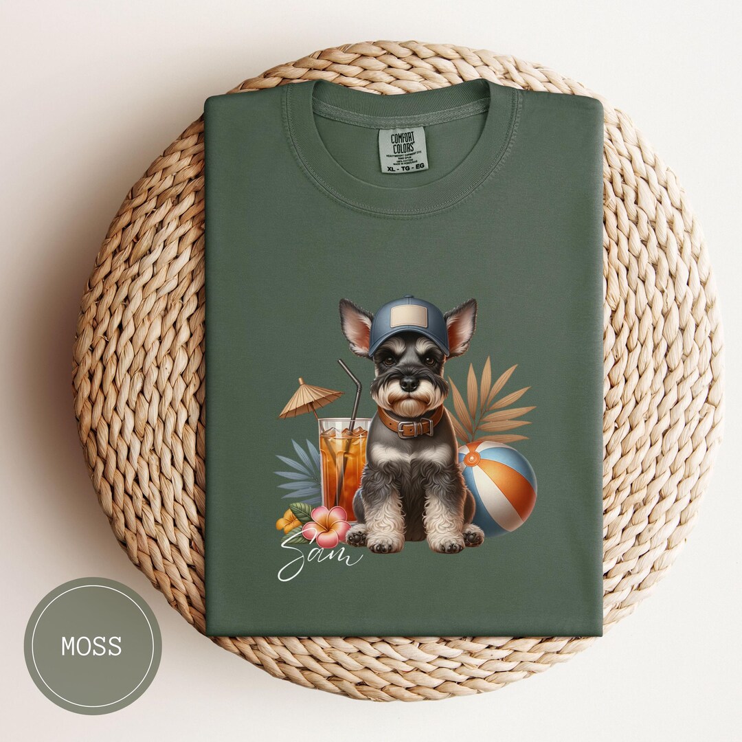 Custom Miniature Schnauzer Dog Shirt Sweatshirt, Comfort Colors Custom ...