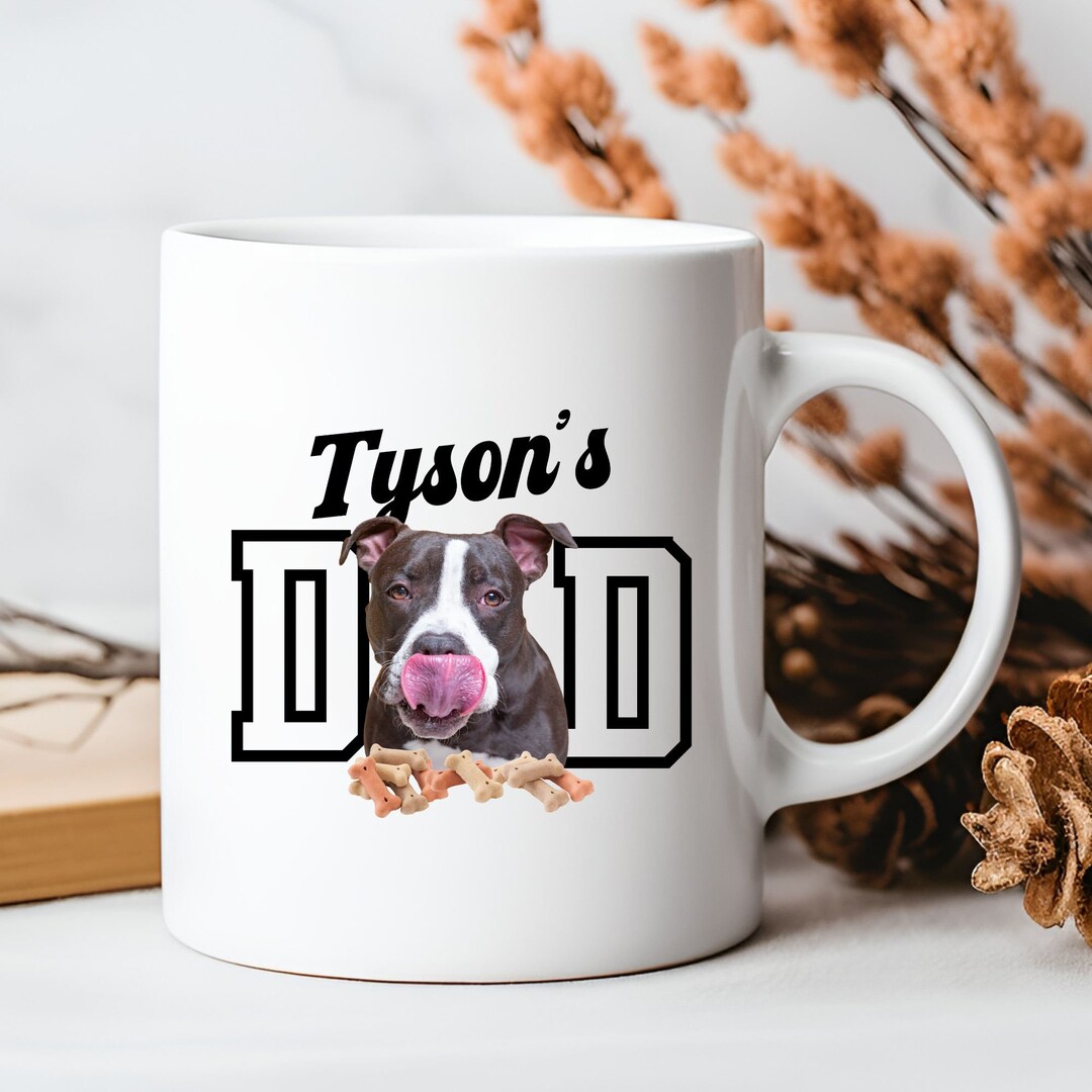 Dog Dad Mug Custom Dog Face Mug, Dog Mom Ceramic Cup, Custom Pet Mug ...