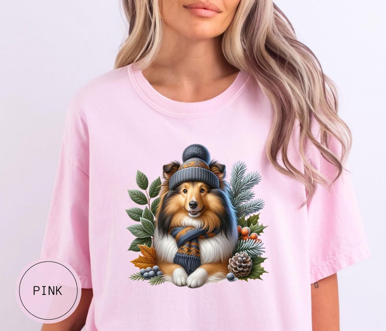 Custom Sheltie Shetland Sheepdog Dog Christmas Sweatshirt, Comfort ...