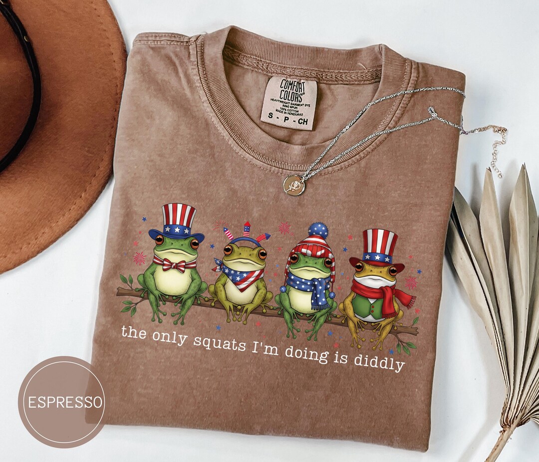 Funny Frog Independence Day Shirt, Comfort Color Funny Toad 4th of July ...