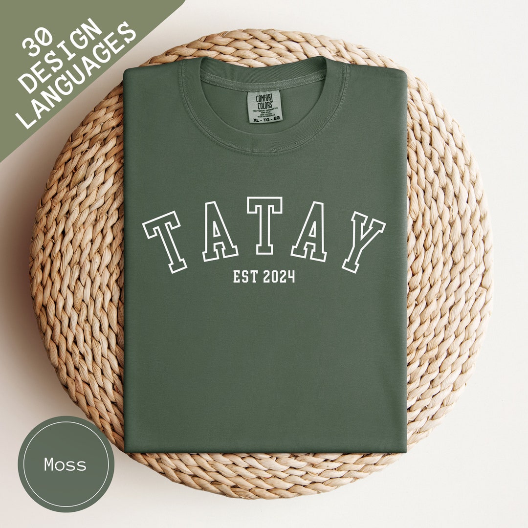 Custom Dad Shirt, Filipino Tatay Est Shirt, Comfort Color Dad Shirt ...