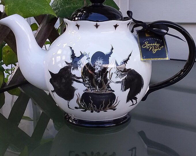 Grim & Ghostly Teapot - Etsy