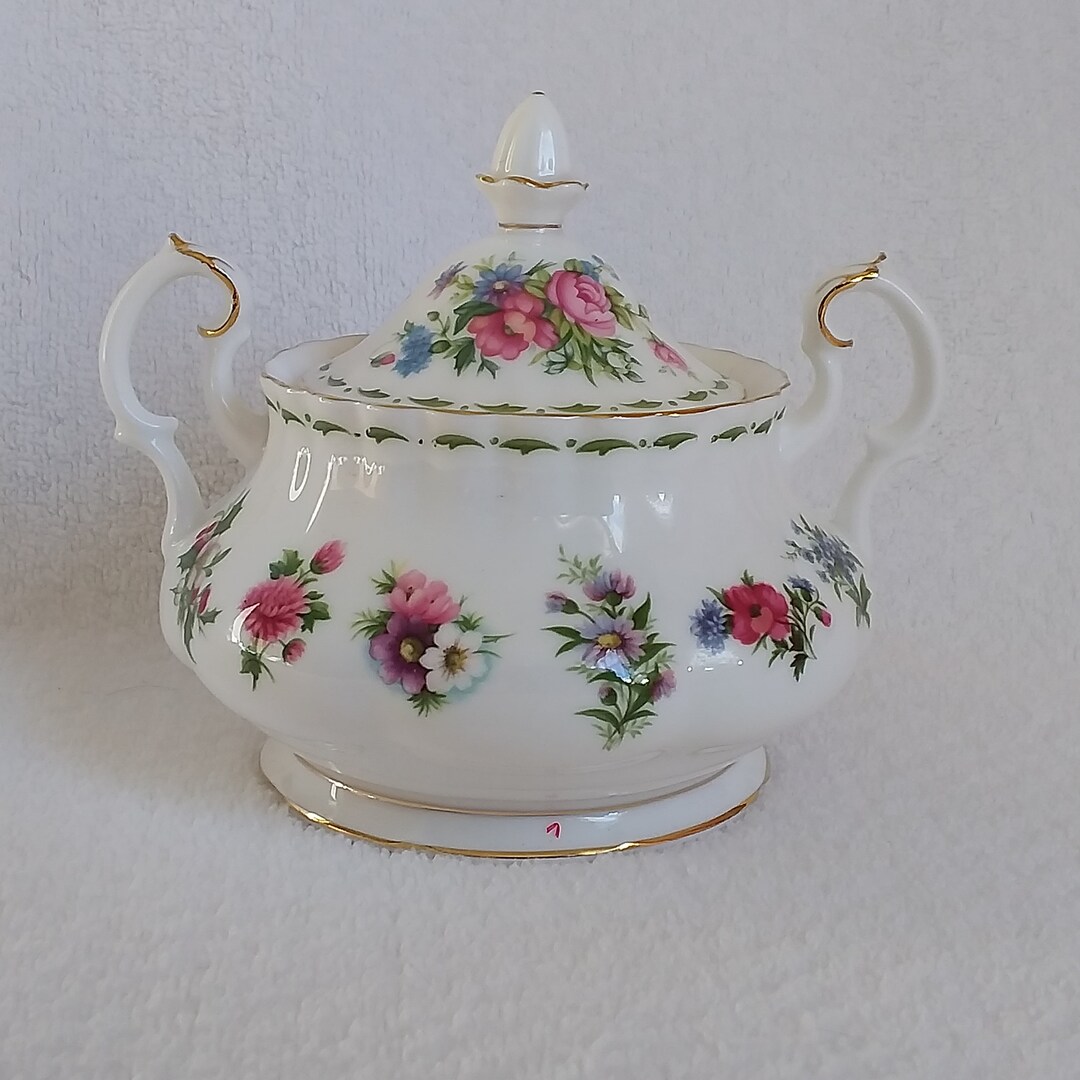 Royal Albert Flower of the Month Series Montrose Shape Sugar - Etsy