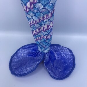 Blue and Purple Colour Dolls Mermaid Outfit 2pc Outfit Dolls Dressing ...