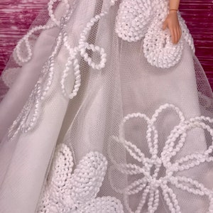 Off the Shoulder Dolls Prom Dress. 12inch Doll Dress Wedding Dress ...