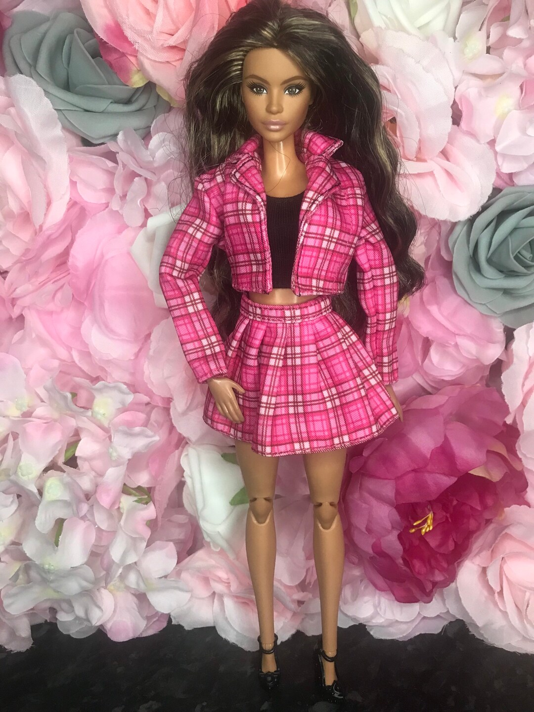 4pc Dolls Suit. Dolls Skirt Dolls Tank Top Suit Jacket and Shoes. Full ...