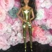 Christmas Gold Shiny Dolls All in One Suit. Dolls Full Outfit. Dolls ...