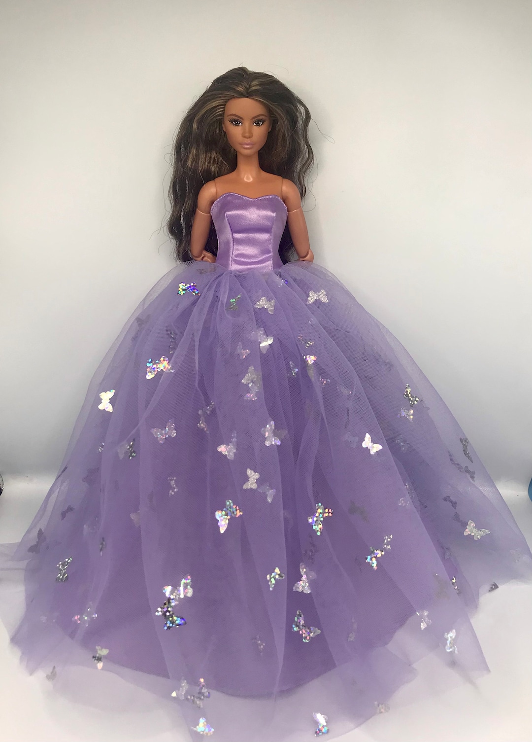 Dolls Purple Butterfly Embellishment Butterflies All Over It. Dolls ...