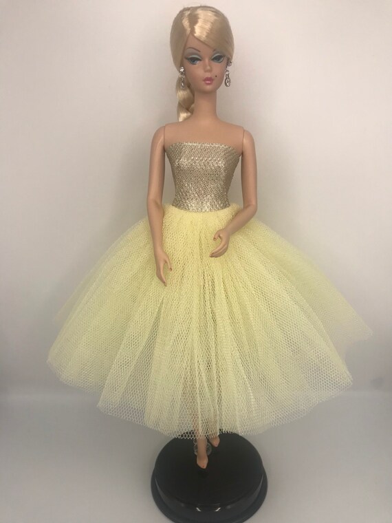 Yellow and Gold off Shoulders Dolls Gold Glittery Top Part - Etsy