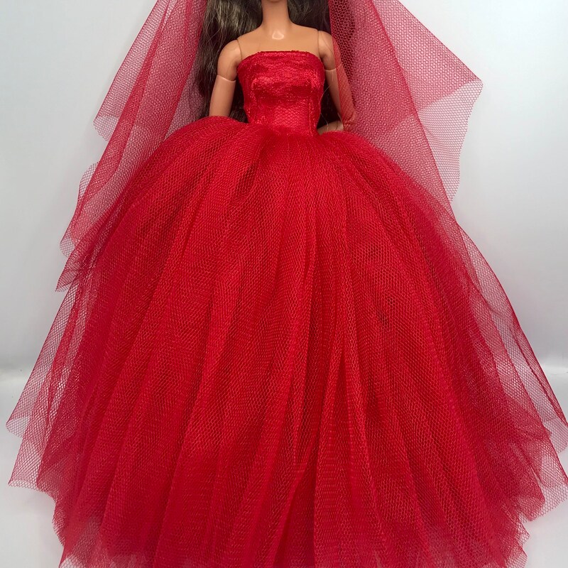 Red Doll Dress - Etsy