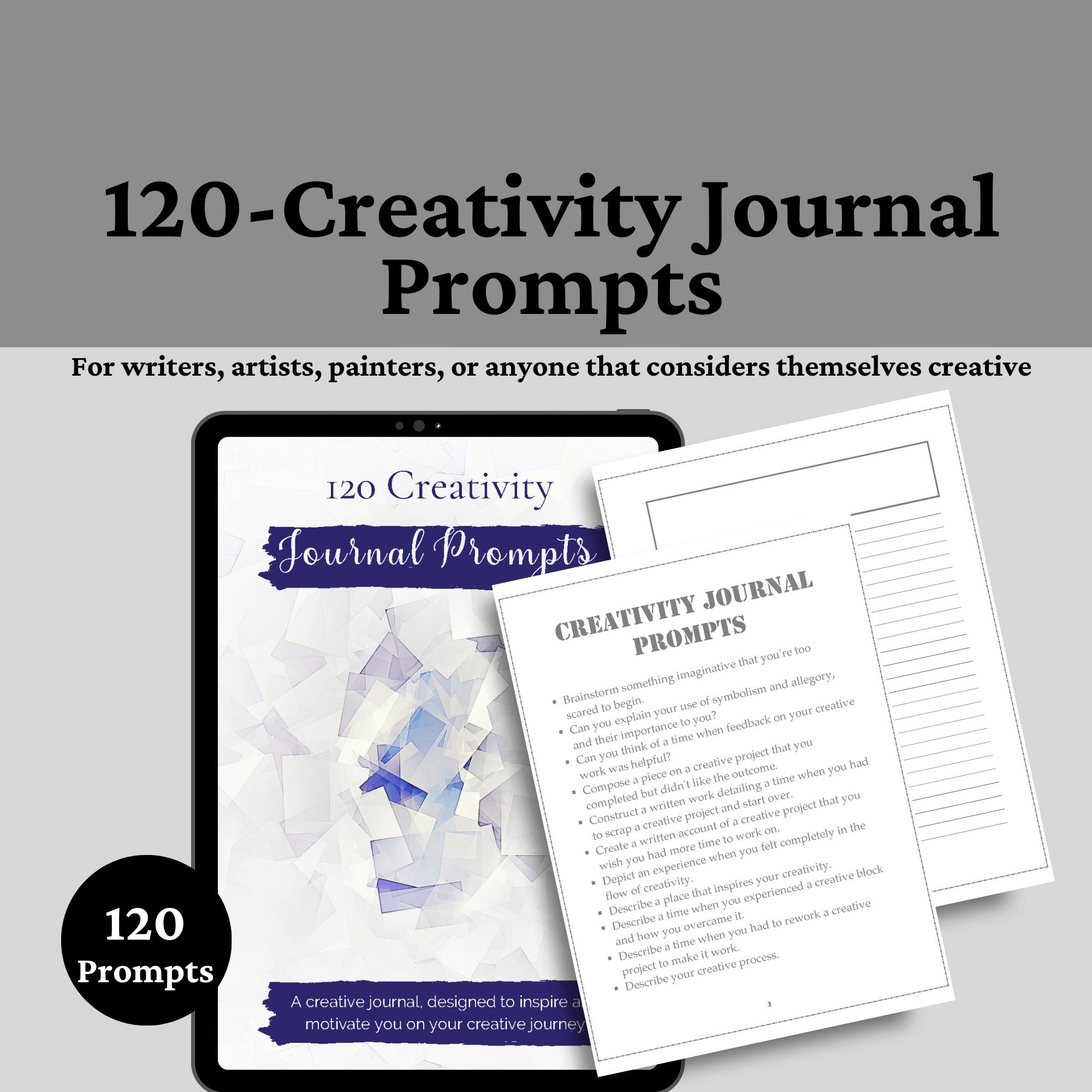 Journal Prompts for Creatives, Journaling for Creativity, Journal ...