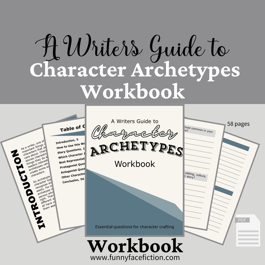 A Writers Guide to Character Archetypes Workbook for Writers Crafting ...
