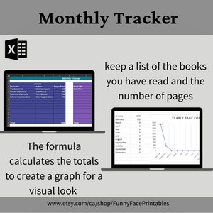Excel Book Library Template: Reading Log & Book Inventory (digital ...